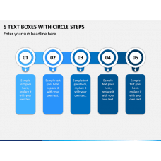 PowerPoint 5 Text Boxes - Infographics