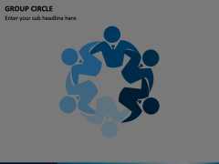 Group Circle (Circular People) PowerPoint and Google Slides Template ...