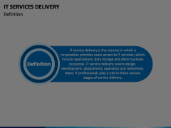 IT Service Delivery PowerPoint and Google Slides Template - PPT Slides