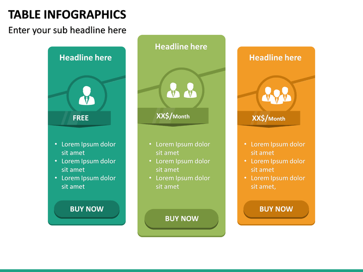 Table Infographics PowerPoint Template | SketchBubble