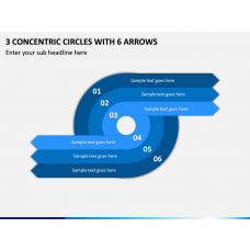 Concentric Circles – 6 Stages PowerPoint