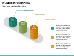 Cylinder Infographics PowerPoint Template | SketchBubble