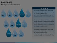 Rain Drops PowerPoint and Google Slides Template - PPT Slides