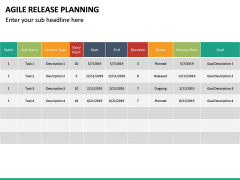 Agile Release Planning PowerPoint Template | SketchBubble