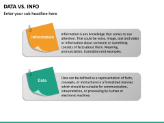 Data Vs Info PowerPoint Template | SketchBubble