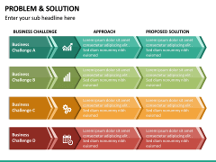 Problem and Solution PowerPoint Template | SketchBubble
