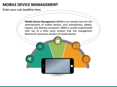 Mobile Device Management (MDM) PowerPoint Template | SketchBubble