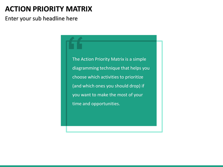 Action Priority Matrix PowerPoint Template | SketchBubble