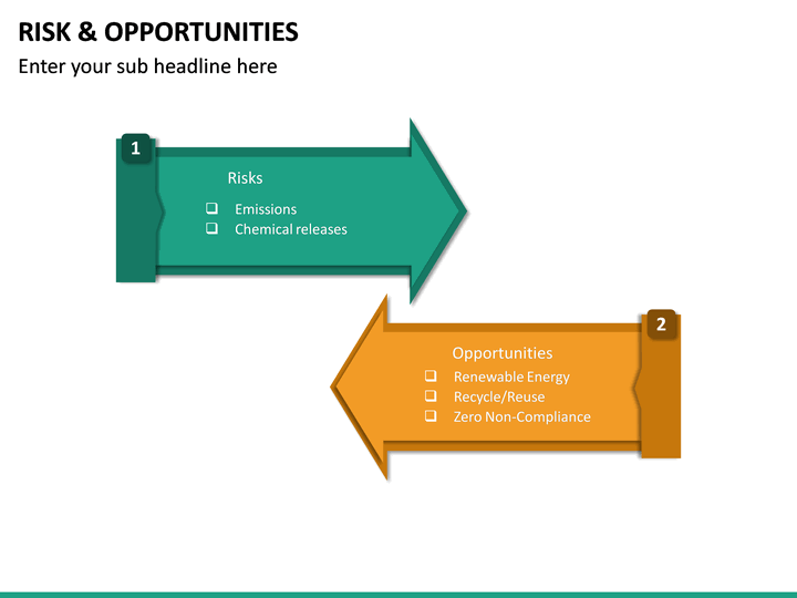 Risk and Opportunities PowerPoint Template | SketchBubble
