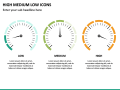 High Medium Low Icons PowerPoint Template | SketchBubble