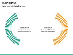 Train Track PowerPoint Template | SketchBubble