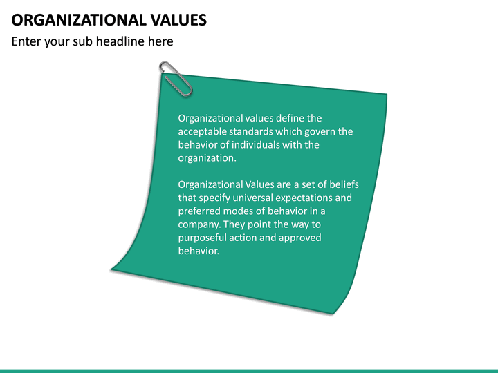 Organizational Values PowerPoint Template | SketchBubble