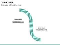 Train Track PowerPoint Template | SketchBubble
