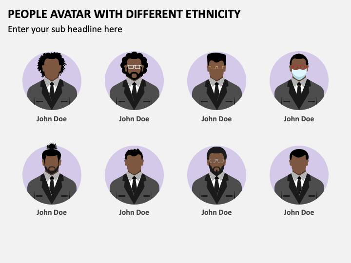 People Avatar with Different Ethnicity for PowerPoint and Google Slides ...