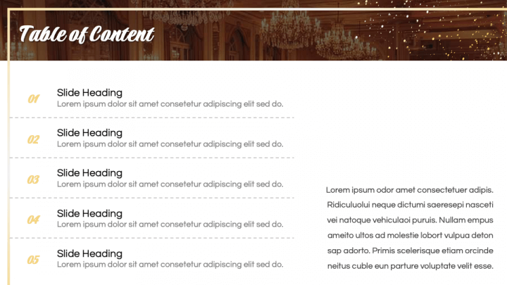 Free - Gala Event Presentation Theme for PowerPoint and Google Slides ...