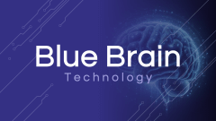 Blue Brain Technology PowerPoint and Google Slides Template - PPT Slides