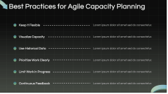 Agile Capacity Planning PowerPoint and Google Slides Template - PPT Slides