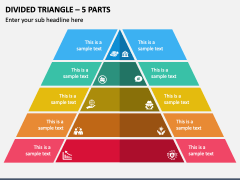 Divided Triangle – 5 Parts PowerPoint Template and Google Slides Theme