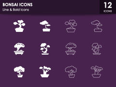 Bonsai Icons for PowerPoint and Google Slides - PPT Slides