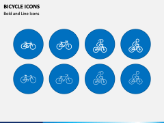 Bicycle Icons for PowerPoint and Google Slides - PPT Slides