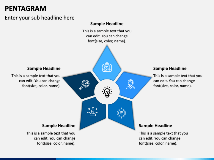 Pentagram PowerPoint and Google Slides Template - PPT Slides