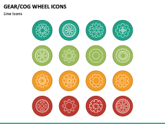 Cog Wheel Icons for PowerPoint and Google Slides - PPT Slides