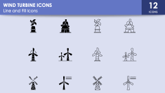 Wind Turbine Icons for PowerPoint and Google Slides