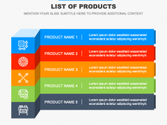 List of Products PowerPoint and Google Slides Template - PPT Slides