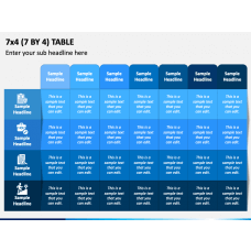 7x5 Table for PowerPoint and Google Slides