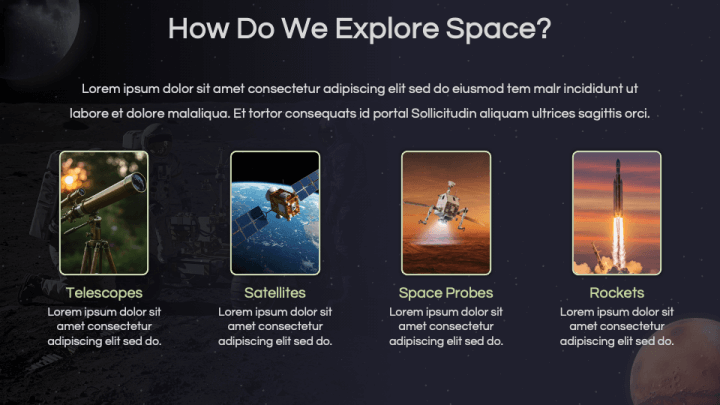 Space Exploration Class PowerPoint and Google Slides Template - PPT Slides