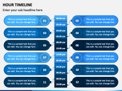 Hour Timeline PowerPoint and Google Slides Template - PPT Slides