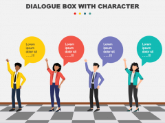 Dialogue Box with Character for PowerPoint and Google Slides - PPT Slides