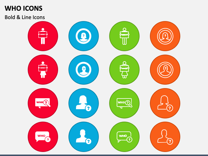 Who Icons for PowerPoint and Google Slides - PPT Slides