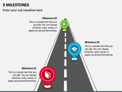 3 Milestones for PowerPoint and Google Slides - PPT Slides