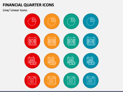 Financial Quarter Icons for PowerPoint and Google Slides - PPT Slides