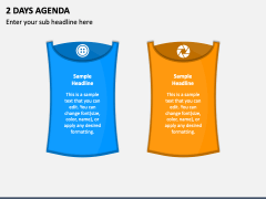 2 Days Agenda PowerPoint Presentation Slides - PPT Template