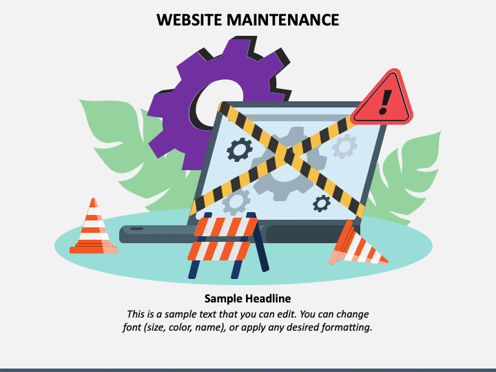 Website Maintenance PowerPoint and Google Slides Template - PPT Slides