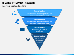 Reverse Pyramid - 4 Layers PowerPoint Template and Google Slides Theme
