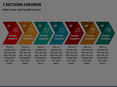 7 Sections Chevron PowerPoint Template and Google Slides Theme