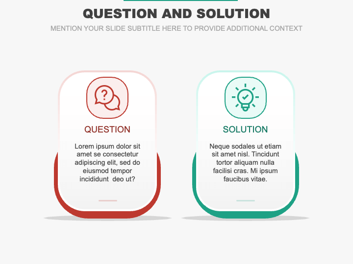 Question and Solution PowerPoint and Google Slides Template - PPT Slides