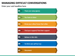 Managing Difficult Conversations PowerPoint and Google Slides Template - PPT Slides