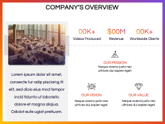 Video Animation Company Profile PowerPoint and Google Slides Template ...