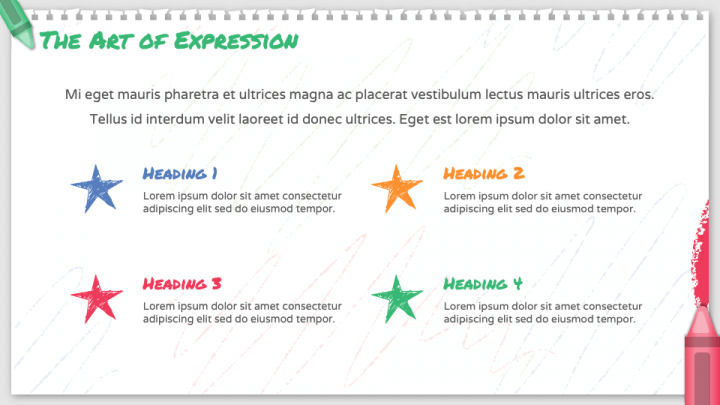 Free - Crayons Theme for PowerPoint and Google Slides