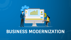 Business Modernization PowerPoint and Google Slides Template - PPT Slides