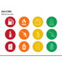 Gas Gauge Icons PowerPoint Template - PPT Slides | SketchBubble