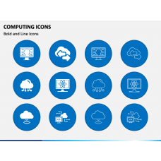 CPU Icons PowerPoint Template - PPT Slides