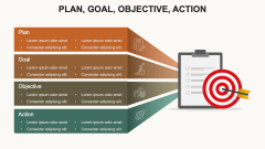 Plan, Goal, Objective, Action PowerPoint and Google Slides Template ...