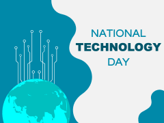 Free - National Technology Day PowerPoint Template and Google Slides Theme
