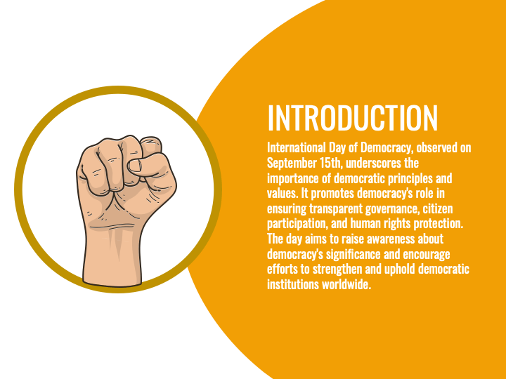 Free - International Day of Democracy PowerPoint Template and Google ...