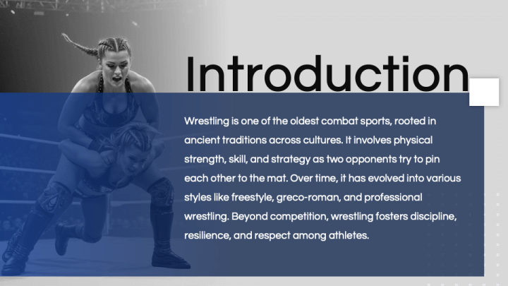 Free - Wrestling Presentation Theme for PowerPoint and Google Slides ...